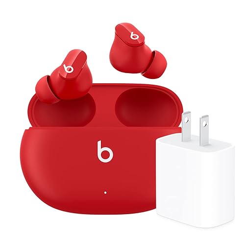 Beats Studio Buds in Red with Apple 20W USB-C Power Adapter – Dealtargets