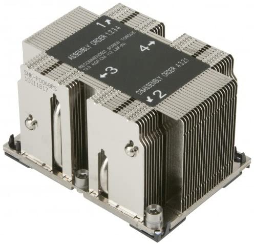 Supermicro SNK-P0068PS 2U Passive CPU Heat Sink Socket LGA3647-0 ...