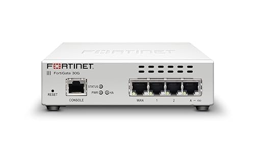 Fortinet FortiGate-30G Firewall for Small Offices with 4 Gigabit Ether ...