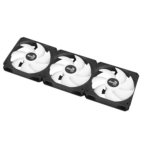 AeroCool Link 3-Pack Fan for PC Case, Triple Pack 120mm ARGB Fans, Dai ...