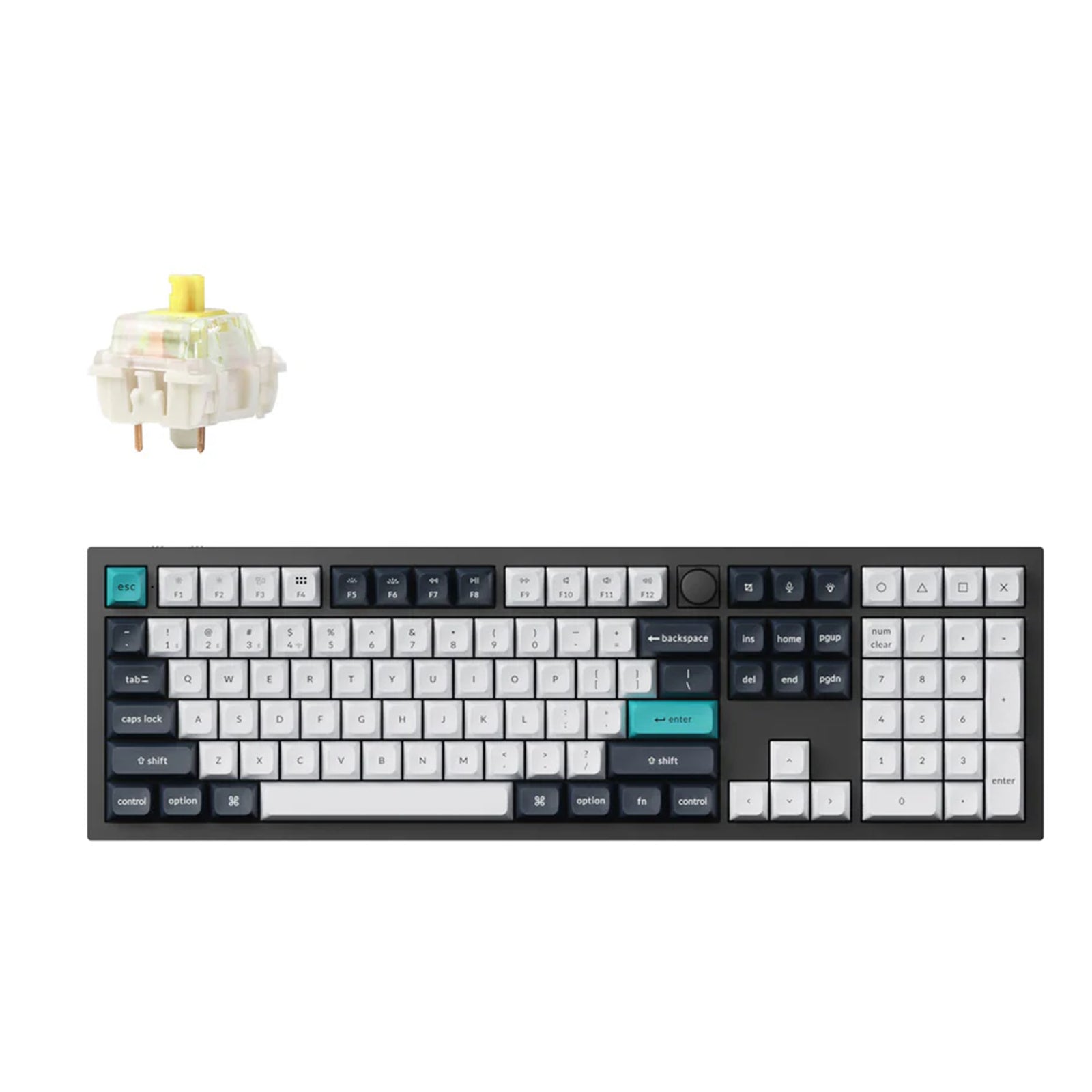 Keychron KB Q6M-M4 Q6 Max QMK VIA Wireless Gateron Jupiter Banana Carb ...